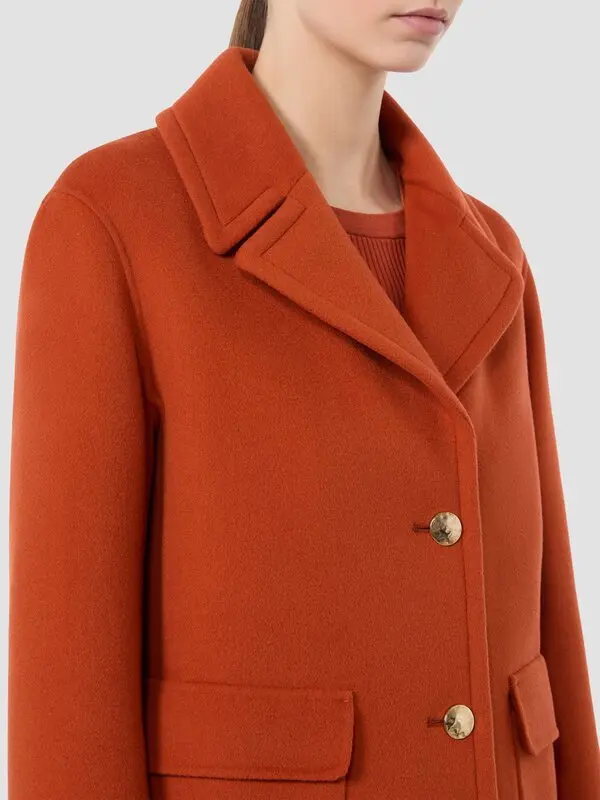 Max Mara Drap Wool Single Breasted Jacket