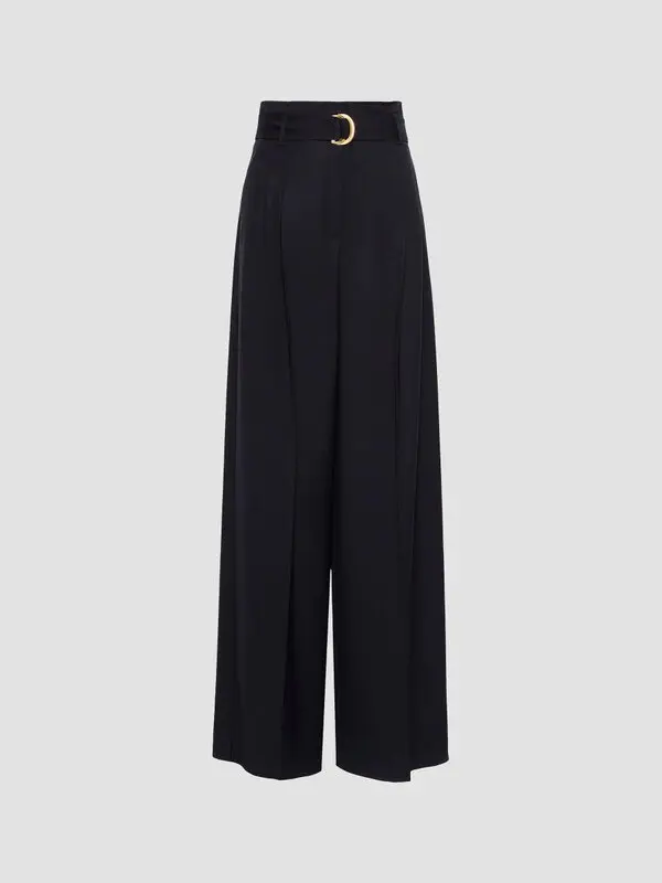 Max Mara High Waisted Woollen Cloth Trousers