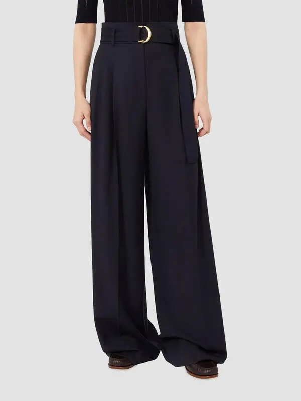 Max Mara High Waisted Woollen Cloth Trousers