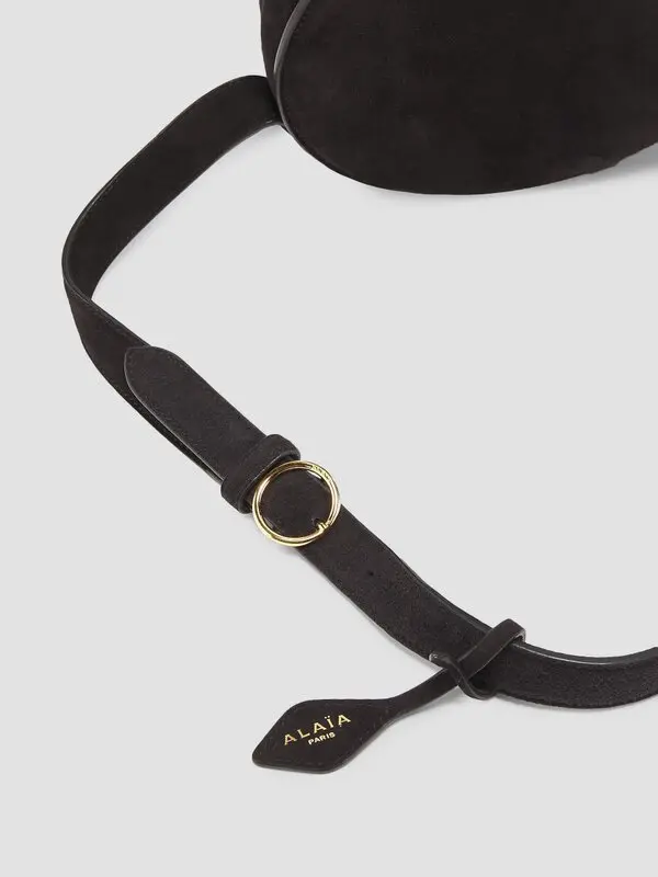 Alaïa Structured Suede Cylinder Shoulder Bag