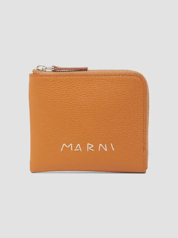 Marni Zip Around Leather Wallet