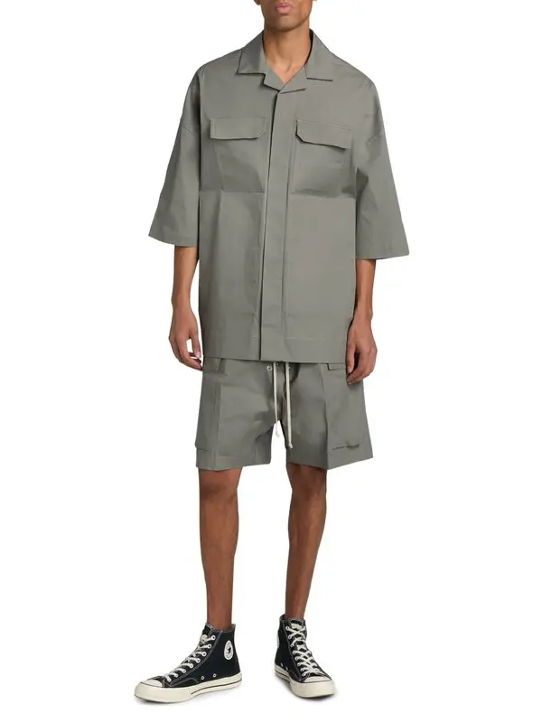 Rick Owens Cargobela Stretch-cotton Shorts