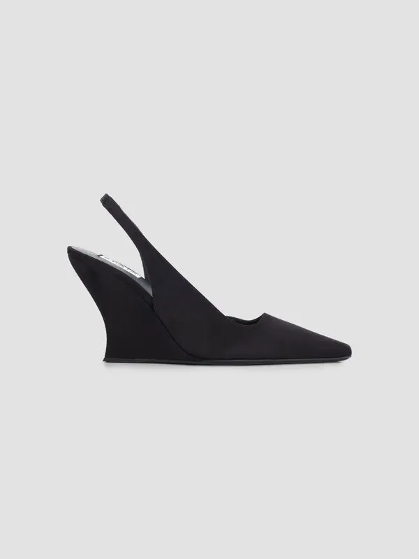 Alaïa 90mm Suede Wedge Slingback Pumps
