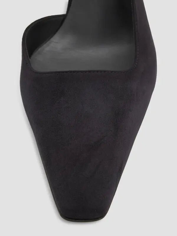Alaïa 90mm Suede Wedge Slingback Pumps