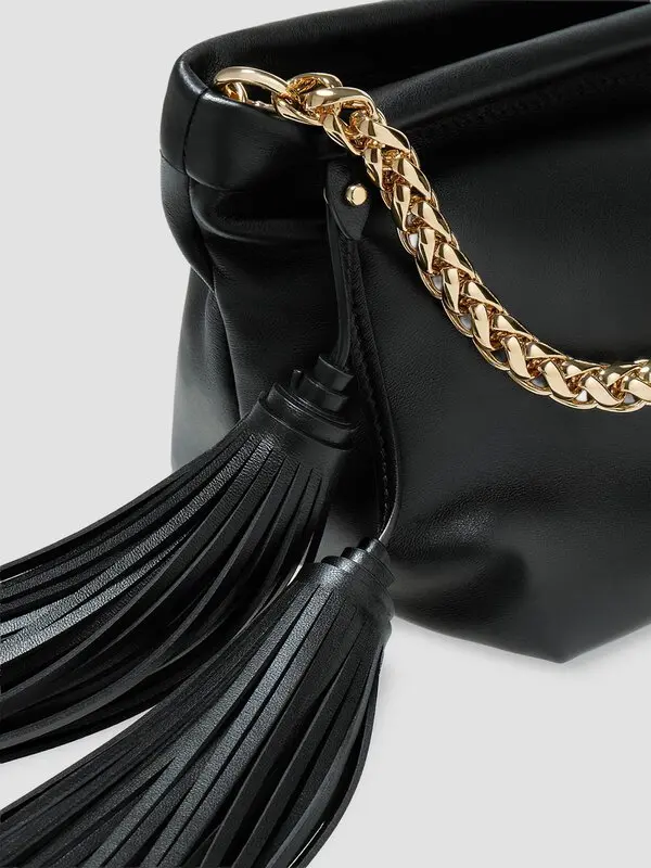 Carolina Herrera Pia Small Leather Clutch - Black