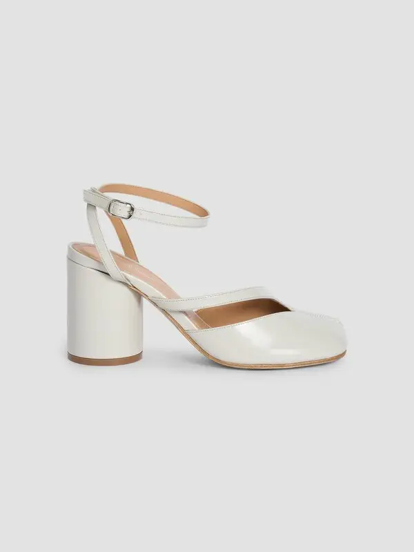 MAISON MARGIELA Tabi 80mm Leather Pumps - Alabaster