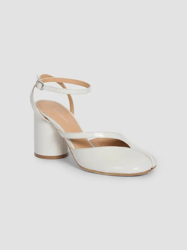 MAISON MARGIELA Tabi 80mm Leather Pumps - Alabaster