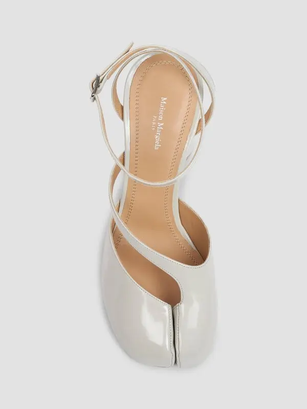 MAISON MARGIELA Tabi 80mm Leather Pumps - Alabaster