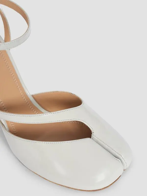 MAISON MARGIELA Tabi 80mm Leather Pumps - Alabaster