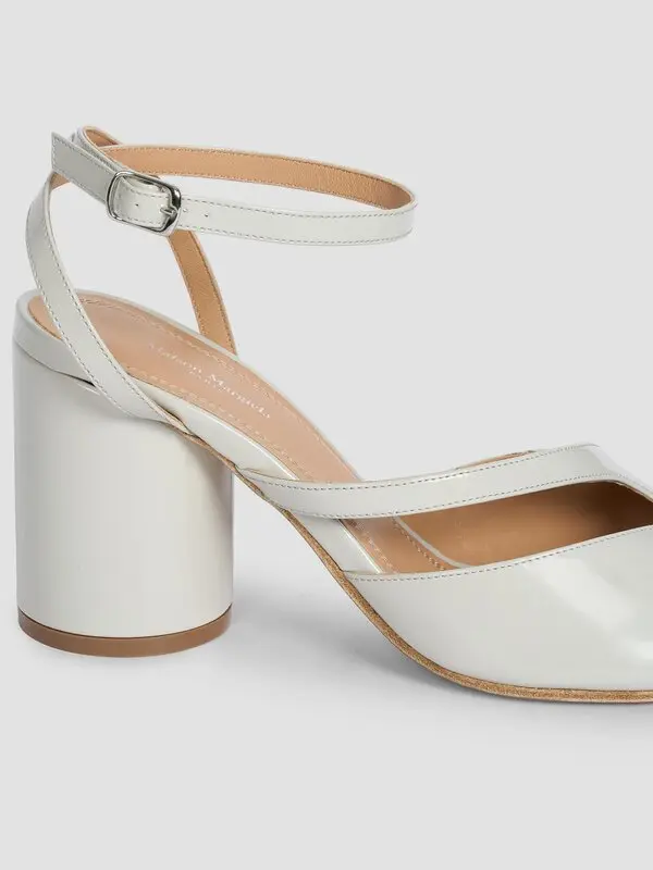 MAISON MARGIELA Tabi 80mm Leather Pumps - Alabaster