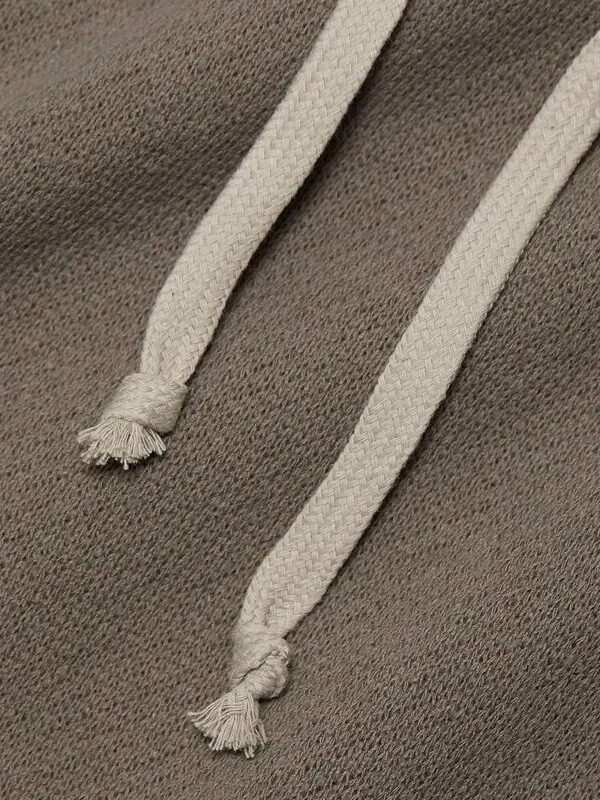 Rick Owens Drawstring Sleeveless Cotton Hoodie