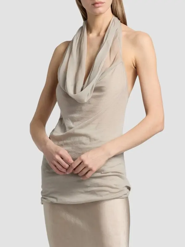 Rick Owens Temple Sunburn Halter Top