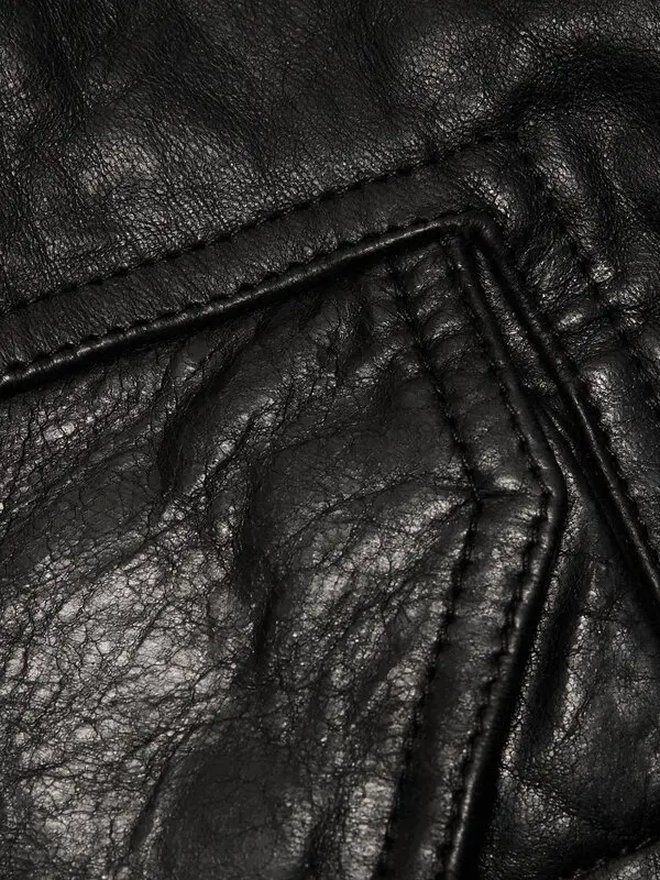 Rick Owens Firbanks Leather Midi-skirt