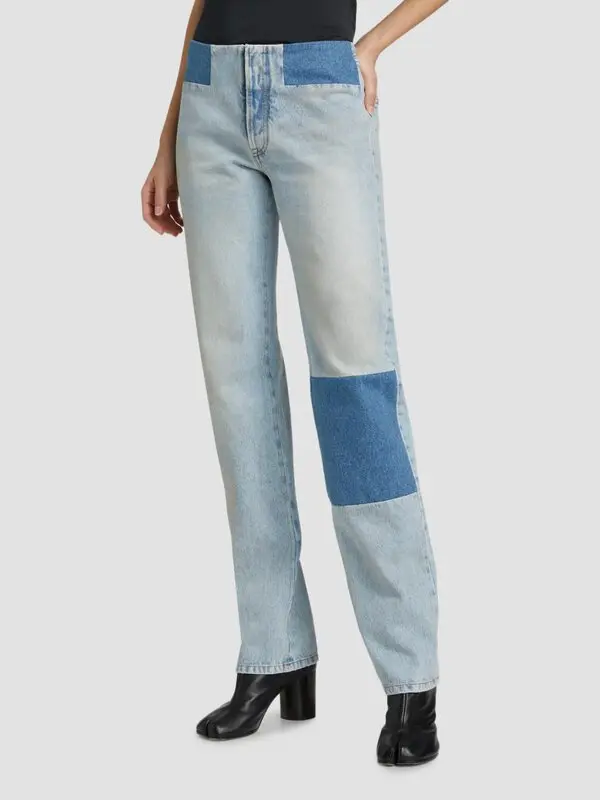 MAISON MARGIELA Patchwork Denim Pants - Medium Blue