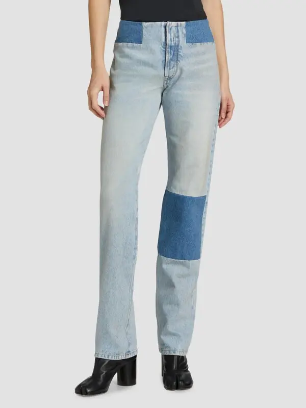 MAISON MARGIELA Patchwork Denim Pants - Medium Blue