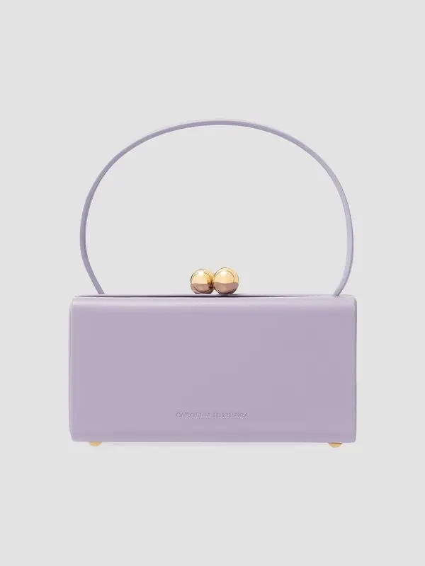 Carolina Herrera Mimi Leather Top Handle Bag