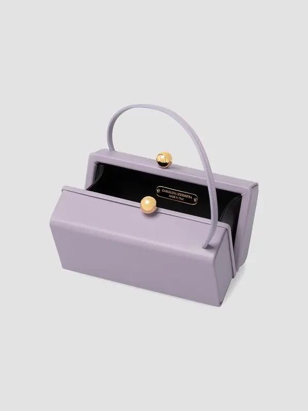 Carolina Herrera Mimi Leather Top Handle Bag