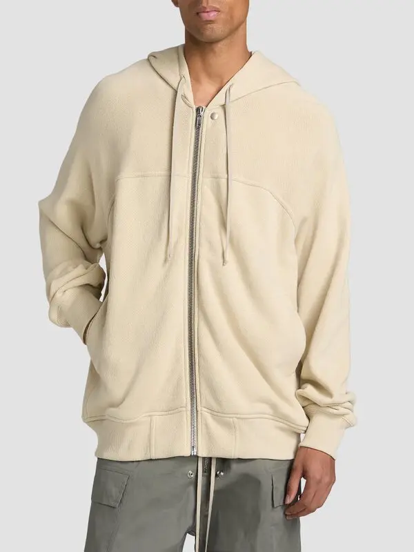 Rick Owens Windbreaker Fleece Cotton Zip-front Hoodie