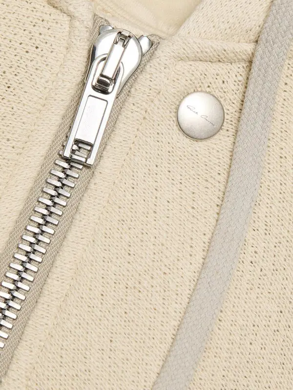 Rick Owens Windbreaker Fleece Cotton Zip-front Hoodie
