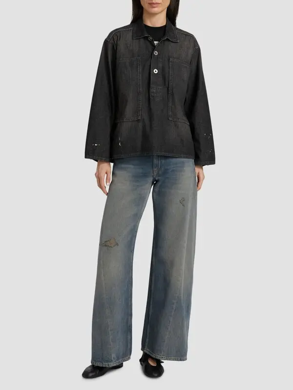 MAISON MARGIELA Oversized Denim Pull-over Shirt