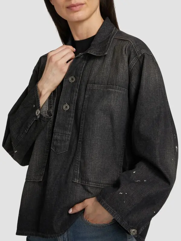 MAISON MARGIELA Oversized Denim Pull-over Shirt