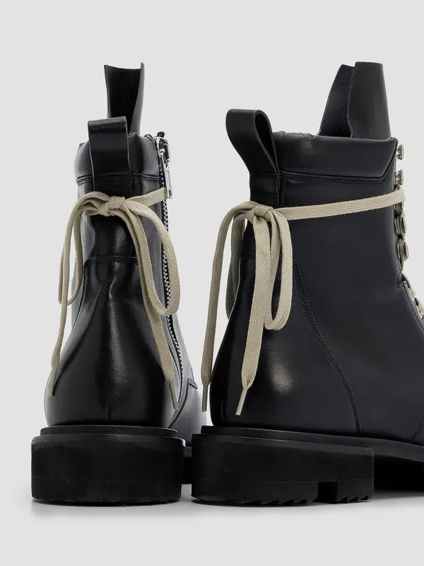 Rick Owens Low Army Gabe Leather Boots - Black
