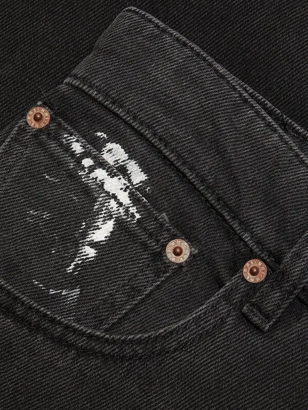 MAISON MARGIELA Paint Splatter Wide Leg Jeans