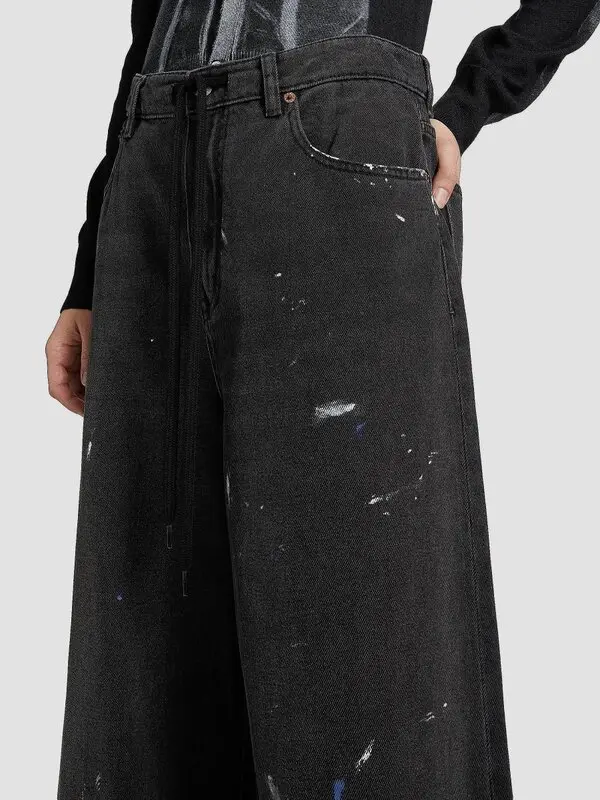 MAISON MARGIELA Paint Splatter Wide Leg Jeans