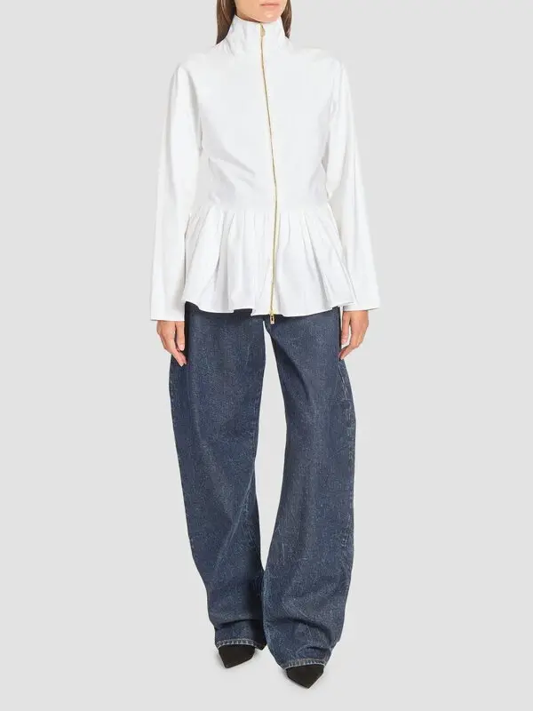 Alaïa Cotton Peplum Jacket