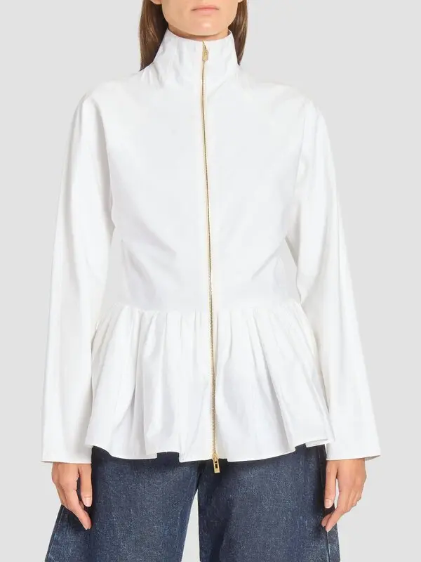Alaïa Cotton Peplum Jacket
