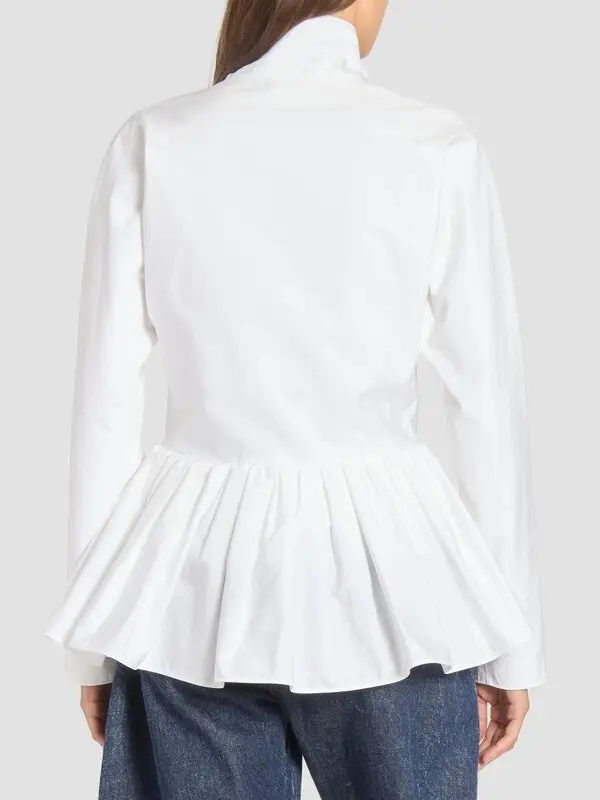 Alaïa Cotton Peplum Jacket
