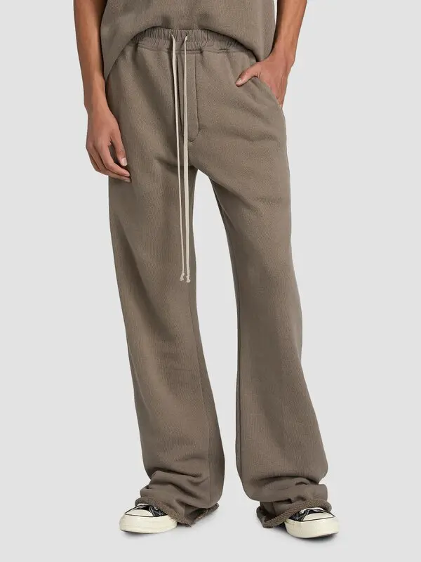 Rick Owens Dietrich Cotton Wide-leg Pants