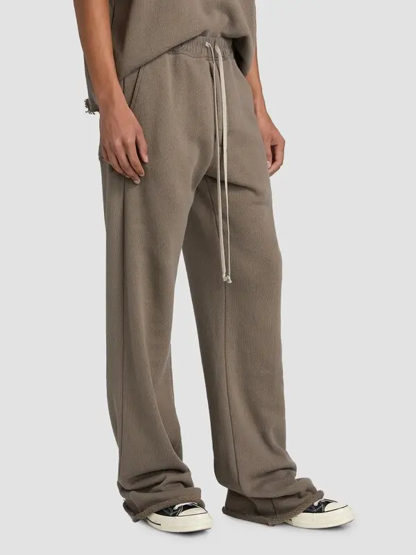 Rick Owens Dietrich Cotton Wide-leg Pants
