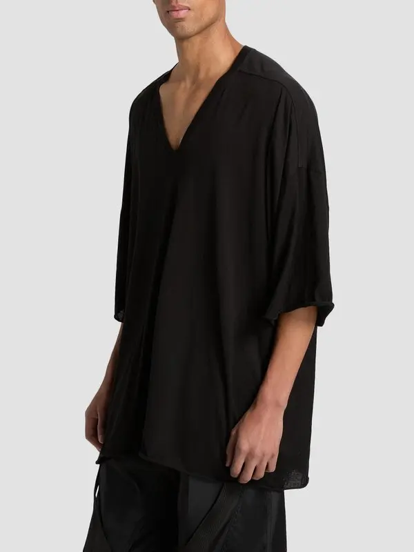 Rick Owens Tommy V-neck T-shirt - Black