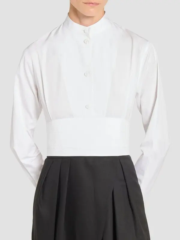 Alaïa Cumberbund Cotton Shirt