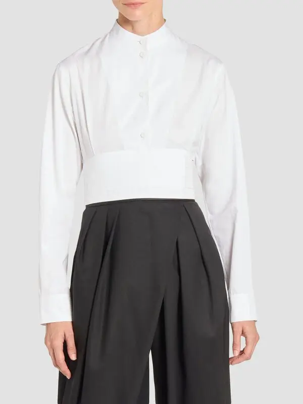 Alaïa Cumberbund Cotton Shirt