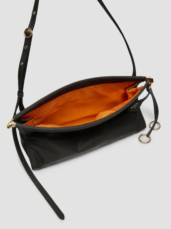 Alaïa Medium Le Clik East West Padded Nylon Shoulder Bag