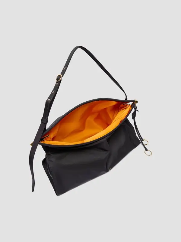Alaïa Large Le Clik East West Padded Nylon Shoulder Bag