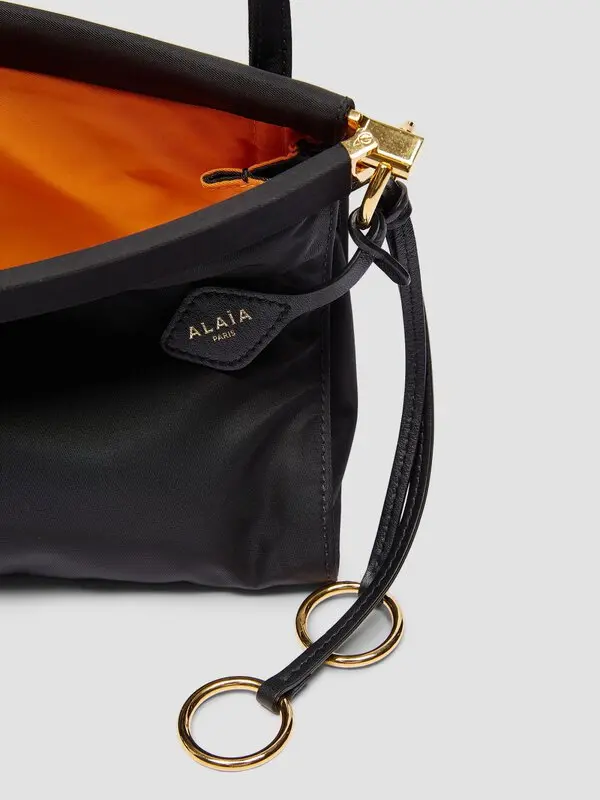 Alaïa Large Le Clik East West Padded Nylon Shoulder Bag