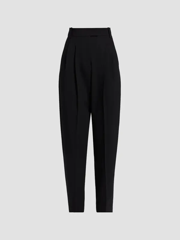 Michael Kors Dru Stretch Virgin Wool Tapered Trousers