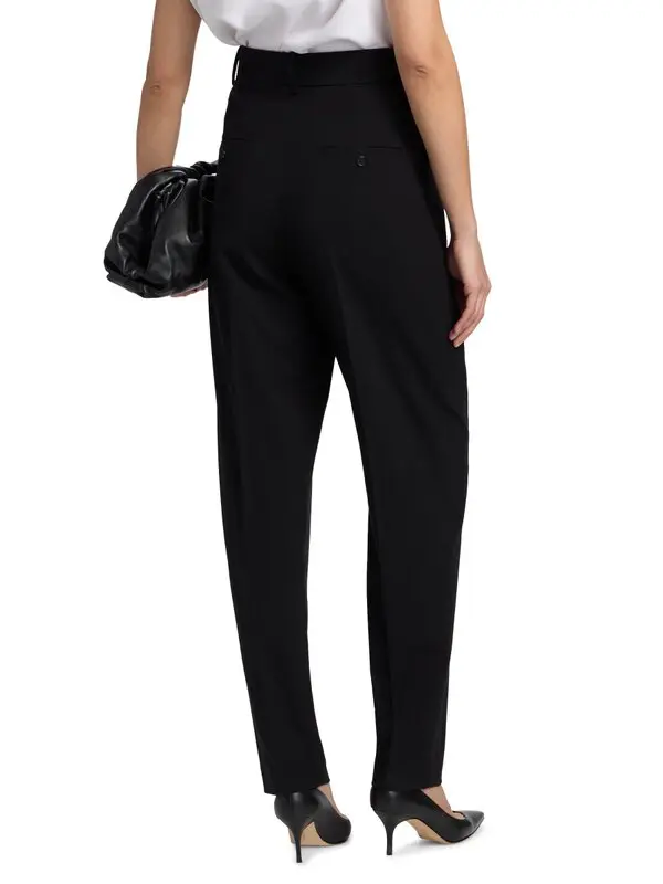 Michael Kors Dru Stretch Virgin Wool Tapered Trousers