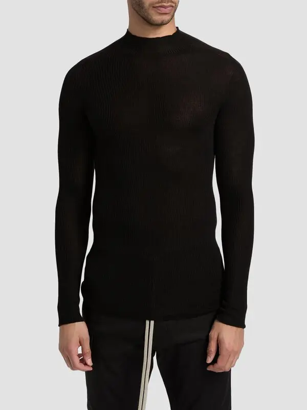 Rick Owens Rib-knit Wool Sweater
