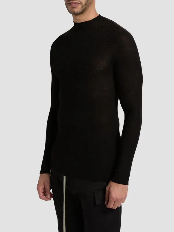 Rick Owens Rib-knit Wool Sweater
