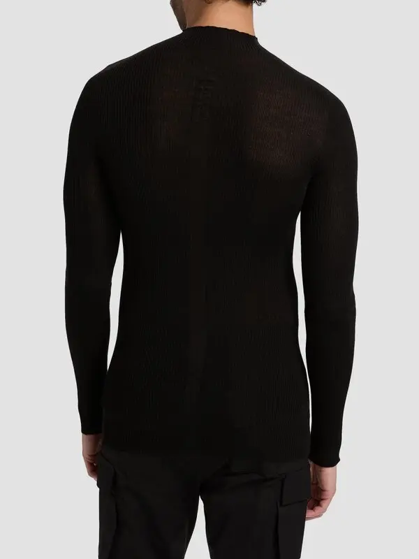 Rick Owens Rib-knit Wool Sweater