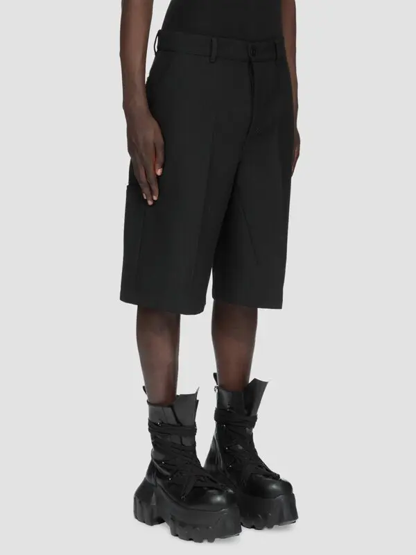Rick Owens New Wool Work Shorts
