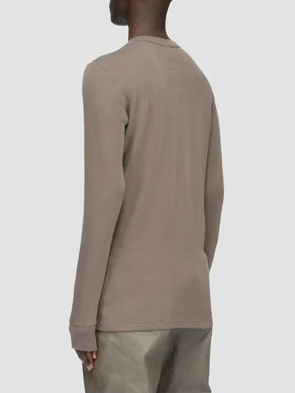Rick Owens Level Long-sleeve Cotton T-shirt