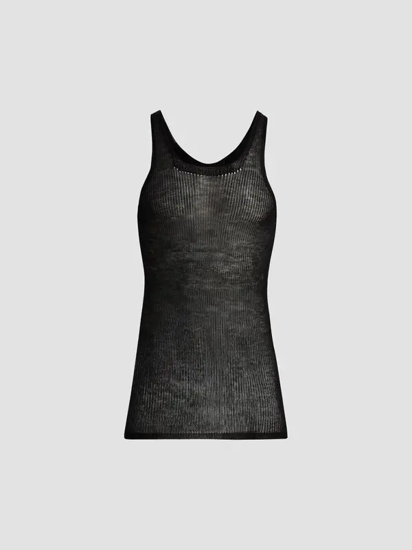 Rick Owens Maglia Cashmere Knit Tank
