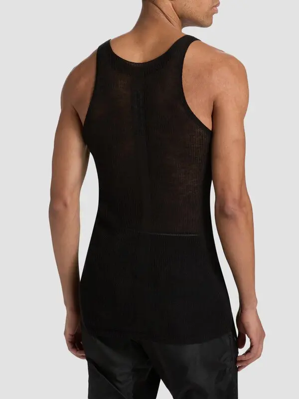 Rick Owens Maglia Cashmere Knit Tank