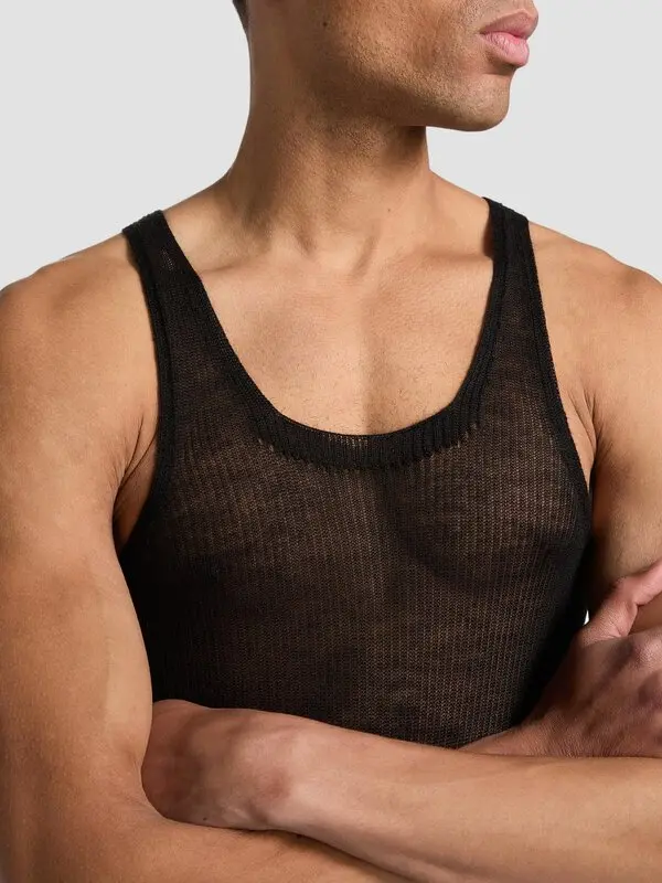 Rick Owens Maglia Cashmere Knit Tank