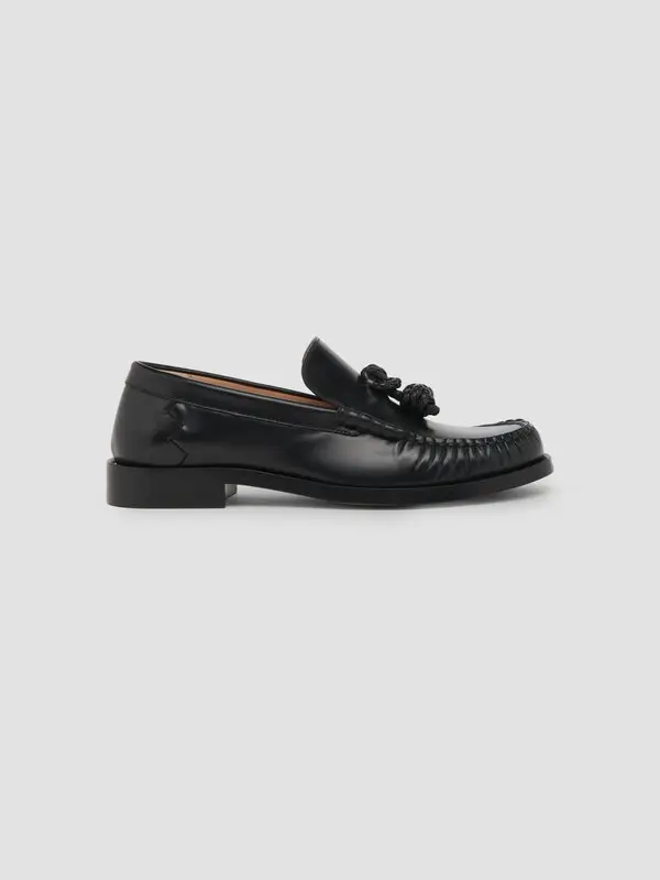 Bottega Veneta Ugo Coaxial Knot Leather Loafers